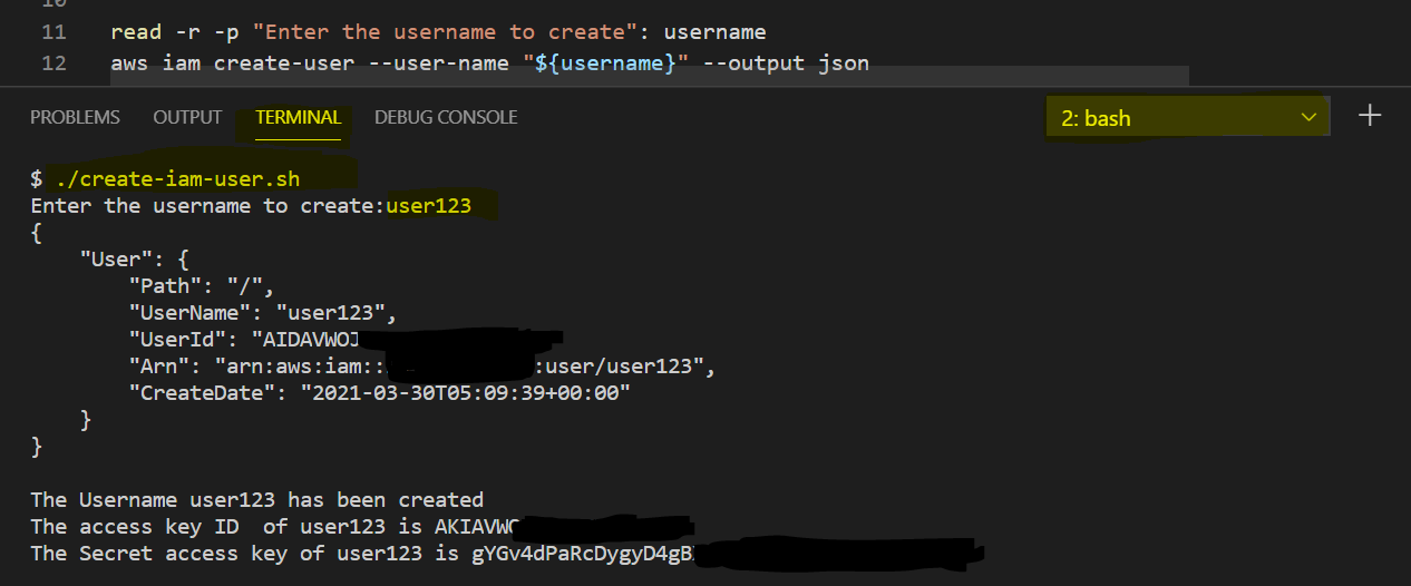 How to Create an IAM user on an AWS account using shell script – Automate Infra